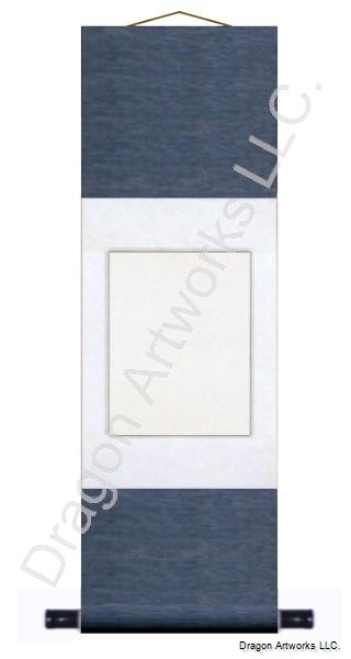 Traditional Blue and White Blank Wall Scroll